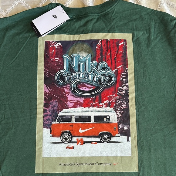 Nike | Shirts | Nwt Nike Brand Forest Green Tee Shirt With Volkswagen ...